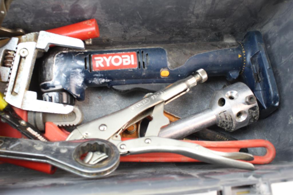 Plano Tool Box With Power Tools And Misc 15 Plus Pieces | Property Room