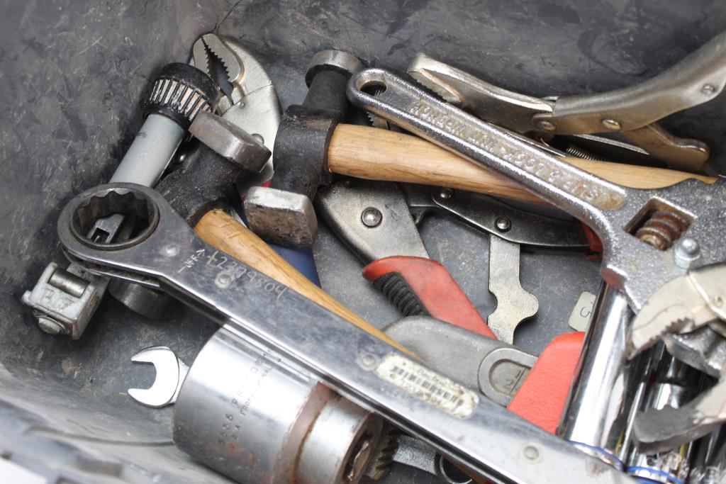 Plano Tool Box With Power Tools And Misc 15 Plus Pieces | Property Room