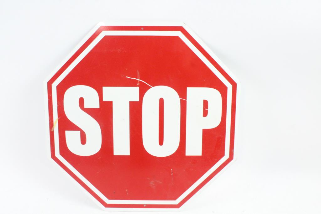 Plastic Stop Sign | Property Room