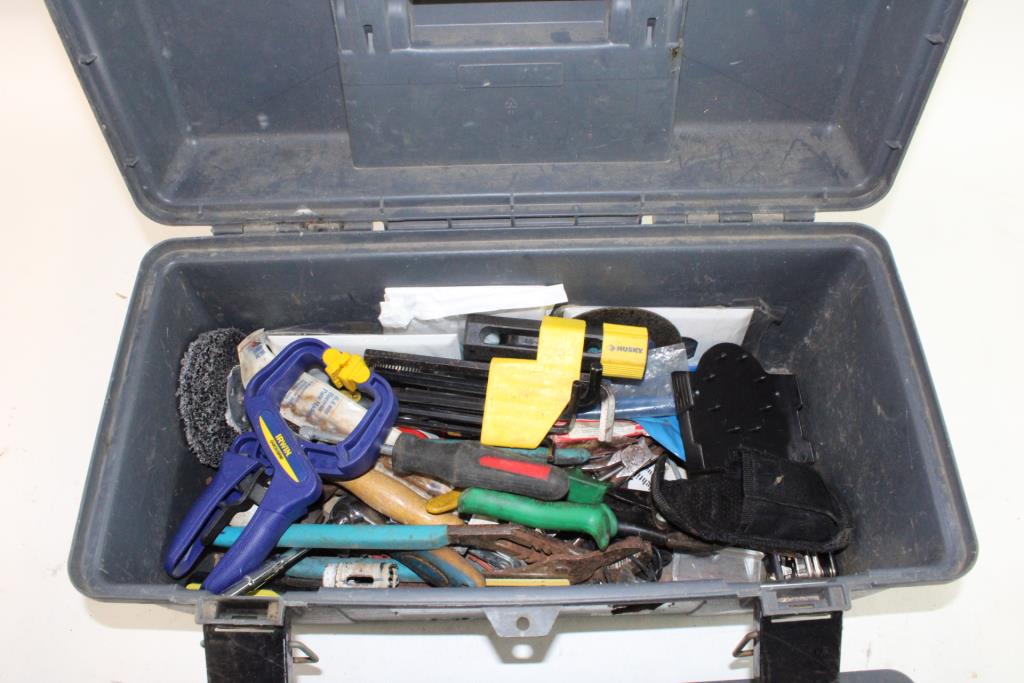 Plastic Toolbox With Hand Tools, 20+ Pieces | Property Room