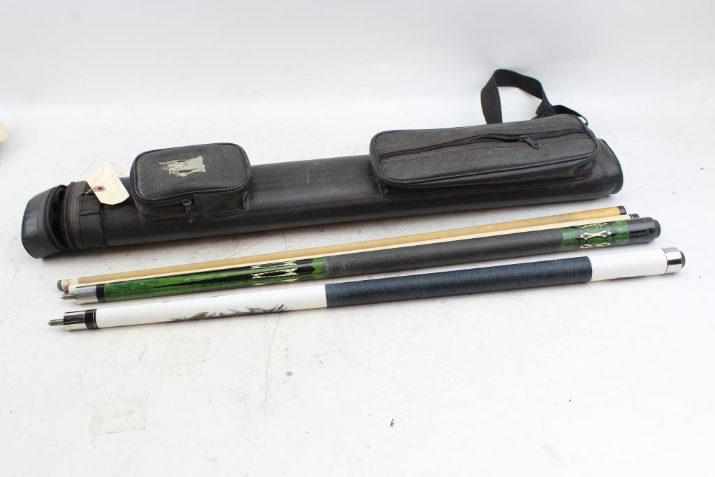 Players And Harvard Pool Cues In Case | Property Room