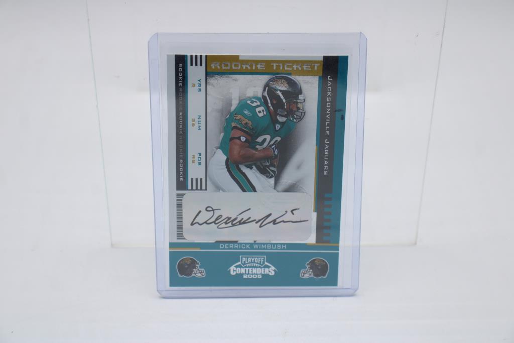 Players Contenders 2005 Signed Rookie Ticket Derrick Wimbush Trading ...