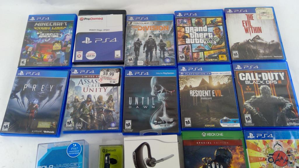 Playstation 4 Games And More 10+ Pieces | Property Room