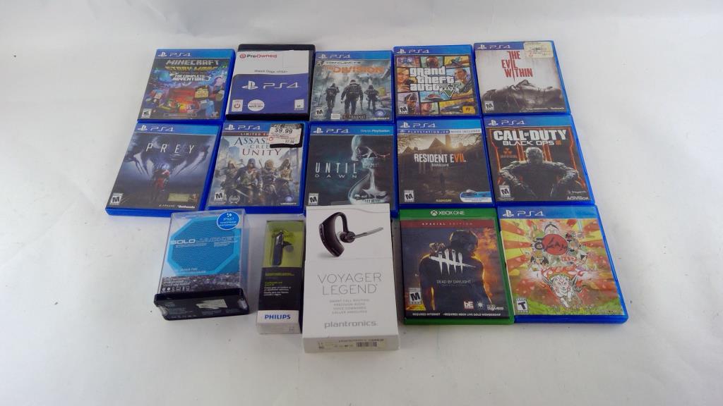 Playstation 4 Games And More 10+ Pieces | Property Room