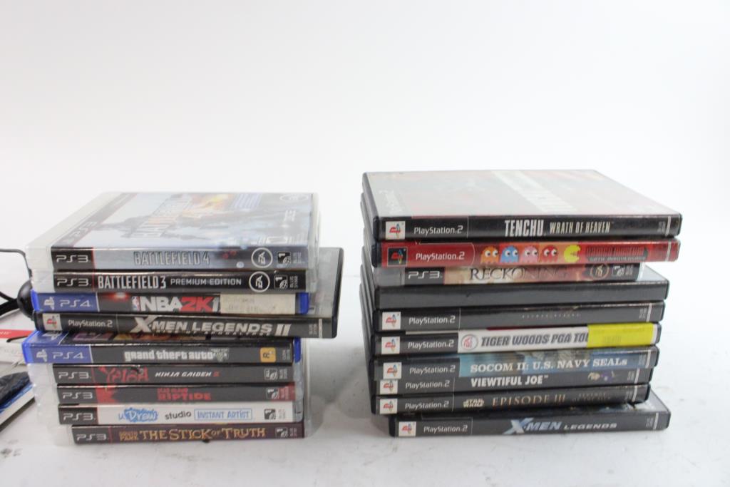 Playstation Games And And Accesories, 12+ Pieces | Property Room