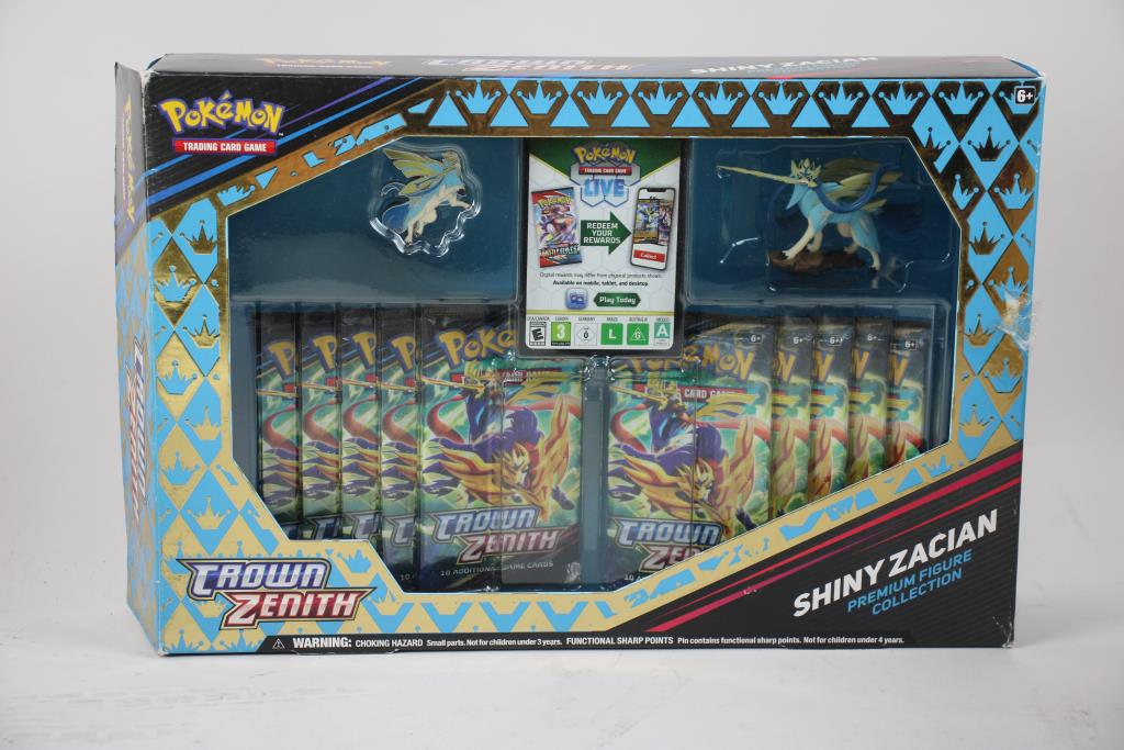 Pokemon Crown Zenith Shiny Zacian Premium Figure Collection, Pokemon ...