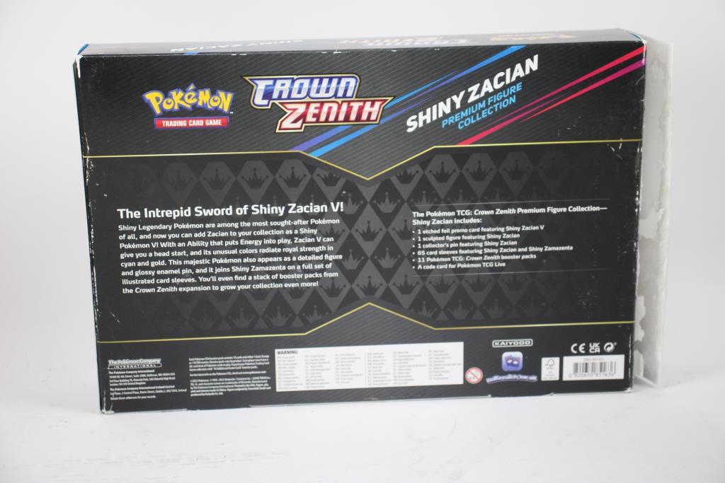 Pokemon Crown Zenith Shiny Zacian Premium Figure Collection, Pokemon ...