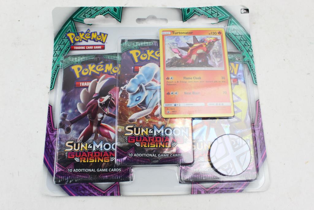 Pokemon Sun & Moon Trading Cards, 3 Packs | Property Room