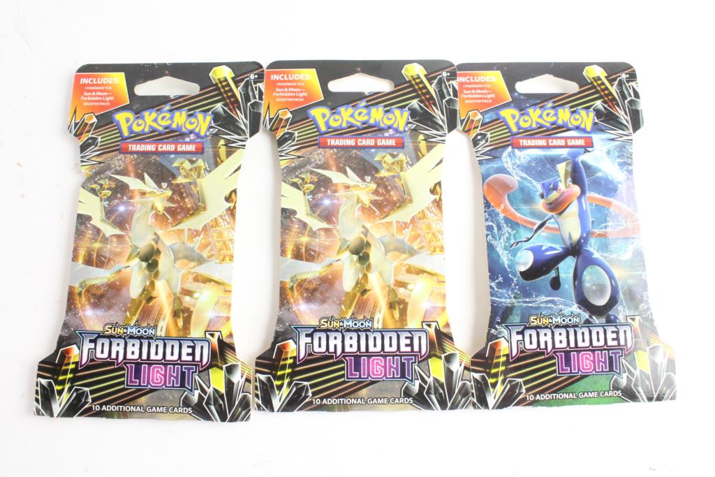 Pokemon Trading Card Packs, 3 Pieces | Property Room