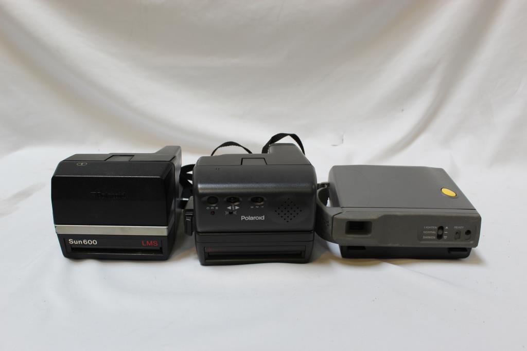 Polaroid Cameras: Sun 600, Spectra 2, One Step Talking Camera: 3 Items ...