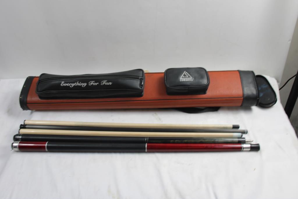 Pool Cues And Cue Tube Carrying | Property Room