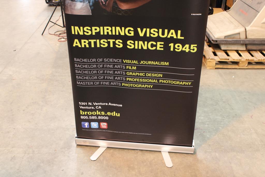 Pop Up Stand Advertisement For Brooks Intitute | Property Room