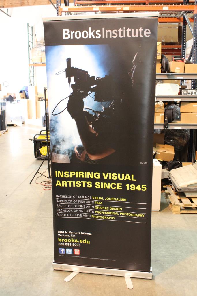 Pop Up Stand Advertisement For Brooks Intitute | Property Room