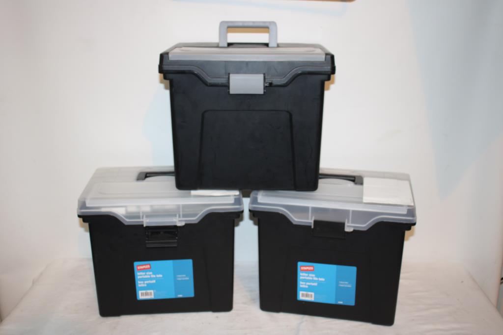 Portable File Totes, Can Opener, And More Bulk Lot, 13 Pieces ...