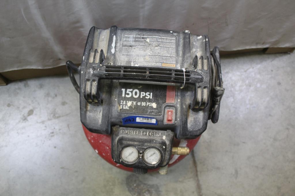 Porter Cable 6 Gallon Maintenance Free Air Compressor | Property Room