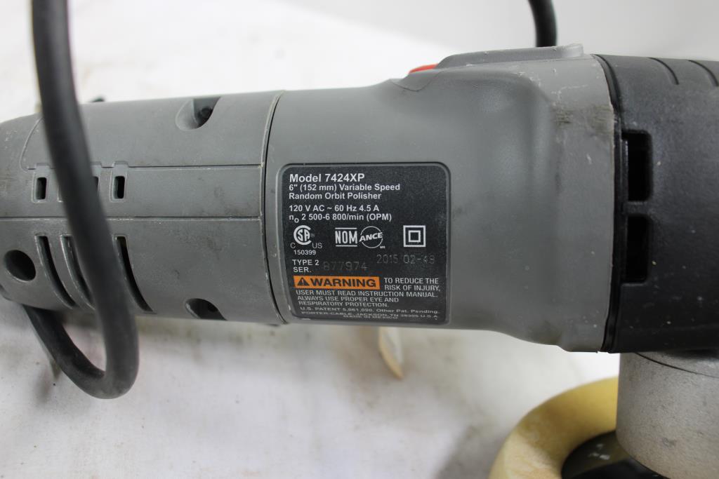 Porter Cable Corded 6" Random Orbit Polisher, 7424XP | Property Room