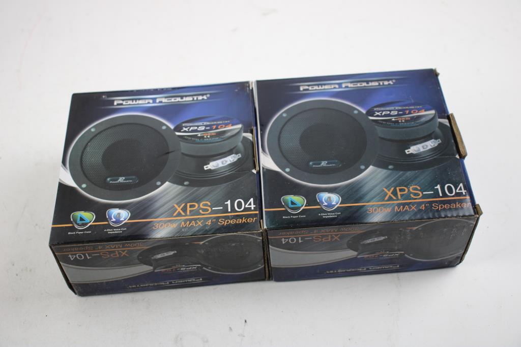 Power Acoustik Speaker Lot, 4 Pieces | Property Room