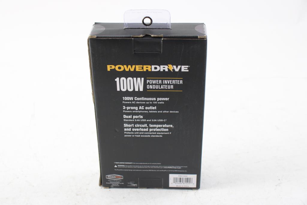 Power Drive 100W Power Inverter, PWD100D | Property Room
