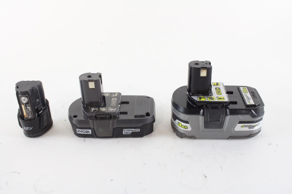 Power Tool Battery Assortment, 3 Pieces | Property Room