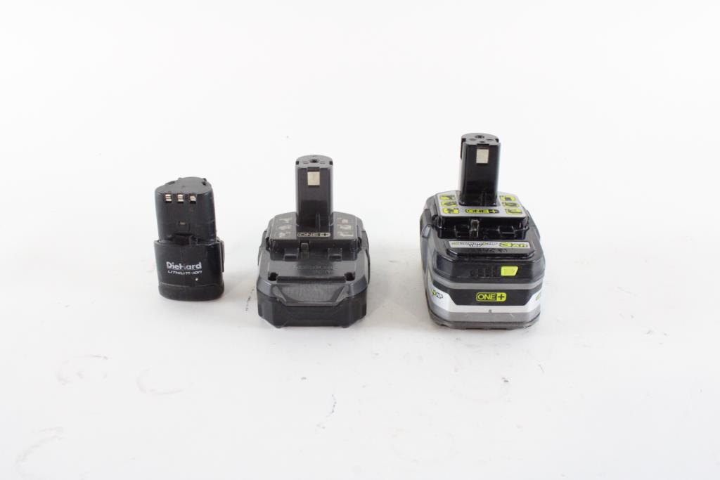 Power Tool Battery Assortment, 3 Pieces | Property Room