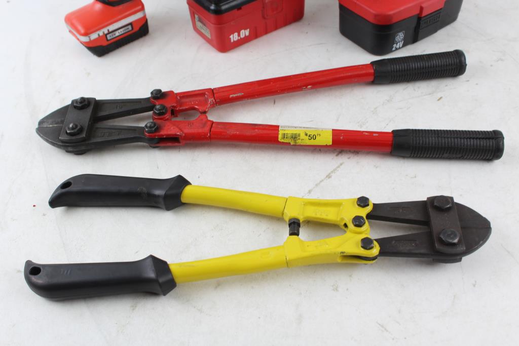 Power Tools, Bolt Cutters And Bag: 6 Pieces | Property Room