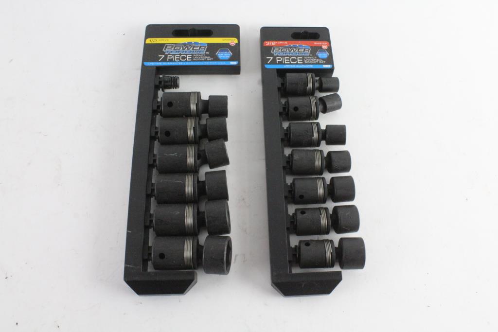 Power Torque Impact Universal Socket Sets, 2 Pieces | Property Room