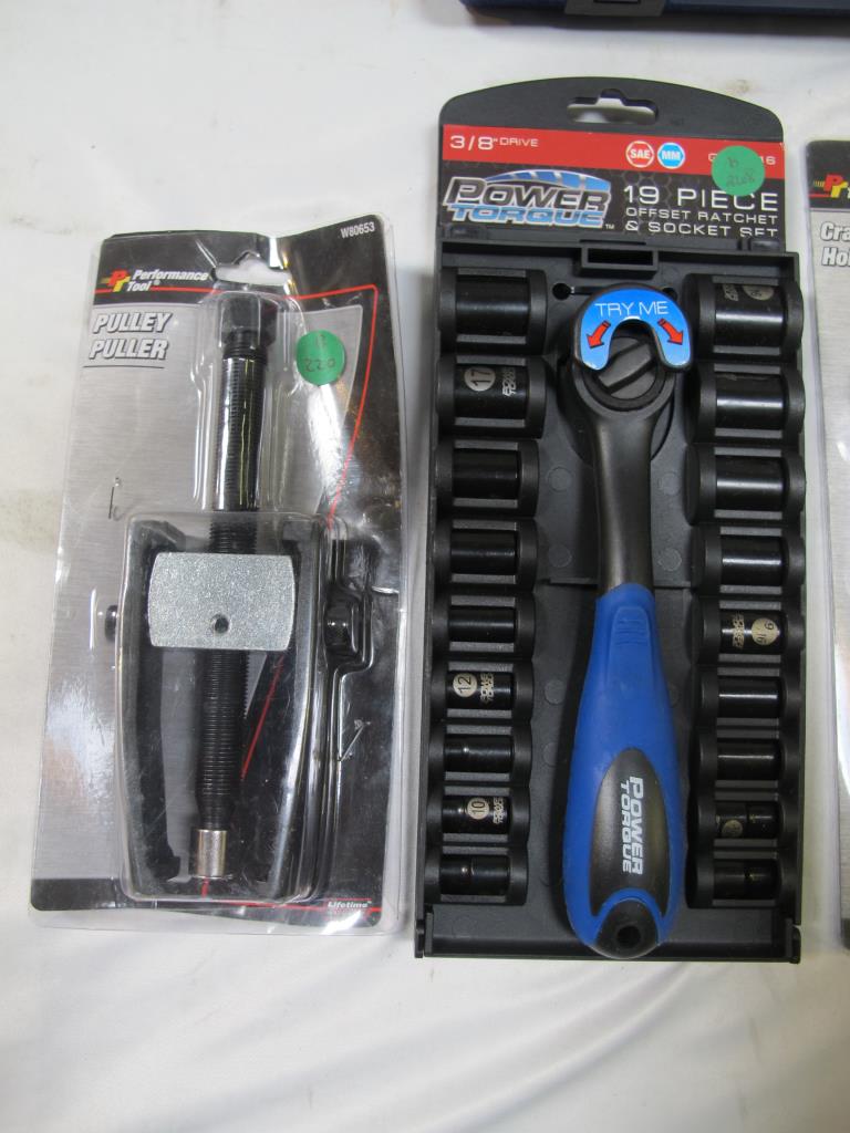 Power Torque Offset Ratchet, Pulley Puller, Torque Wrench, Caliper And ...