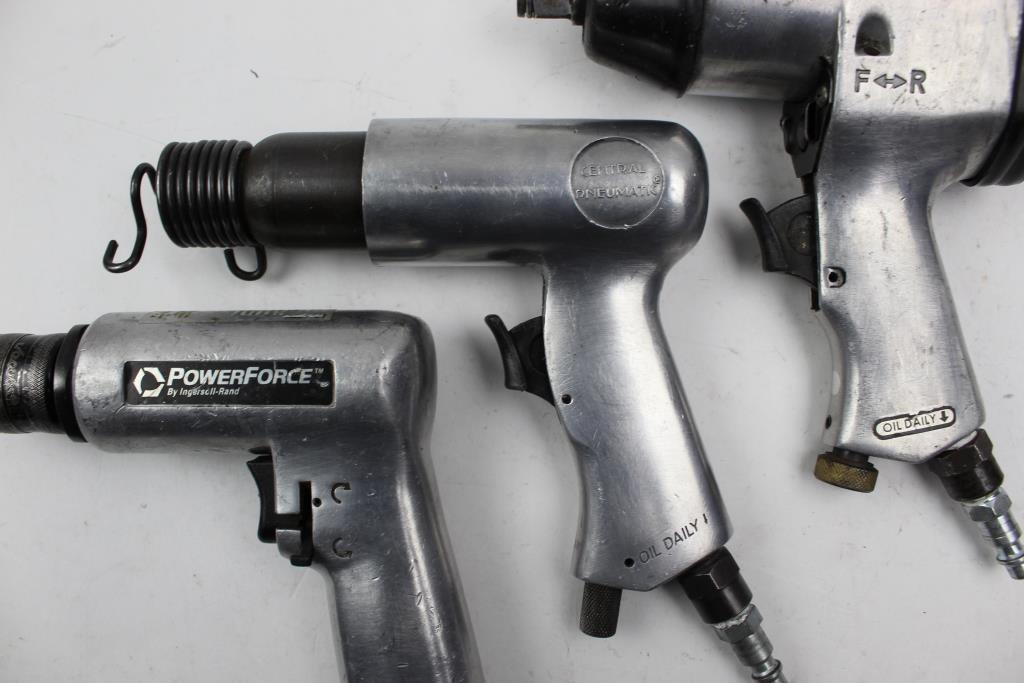 PowerForce, Central Pneumatic And More Air Tools, 3 Pieces | Property Room