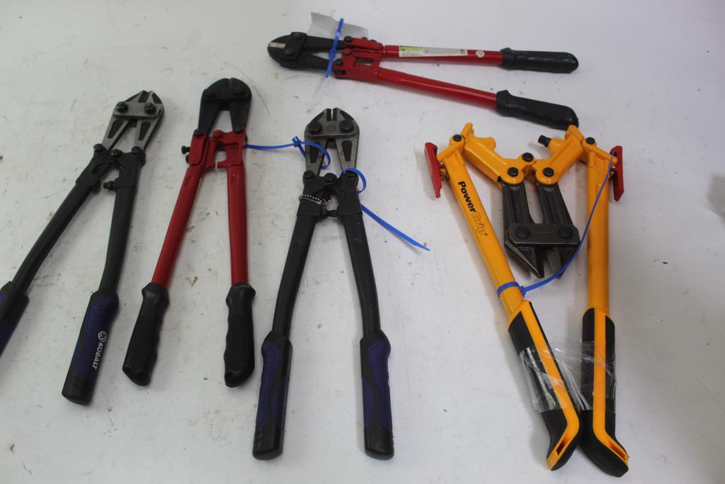 Powergrip Folding Bolt Cutters & Other Assorted Bolt Cutters & More; 5 ...