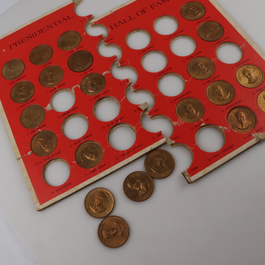 Presidential Hall Of Fame Tokens, 22 Pieces | Property Room