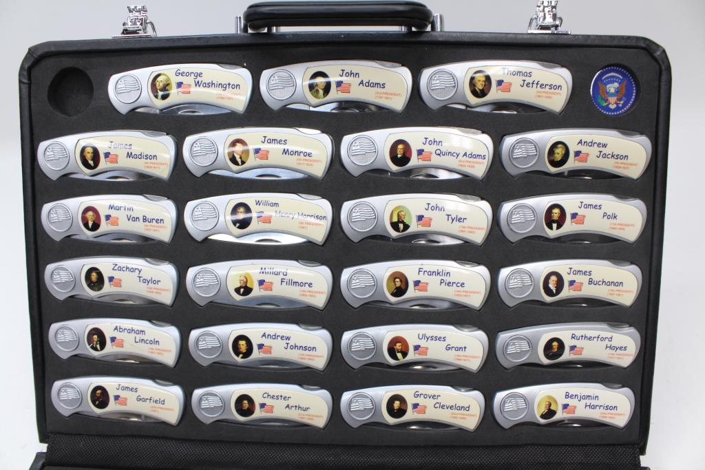 Presidential Knife Collector's Set 1789-2001, 43 Pieces | Property Room