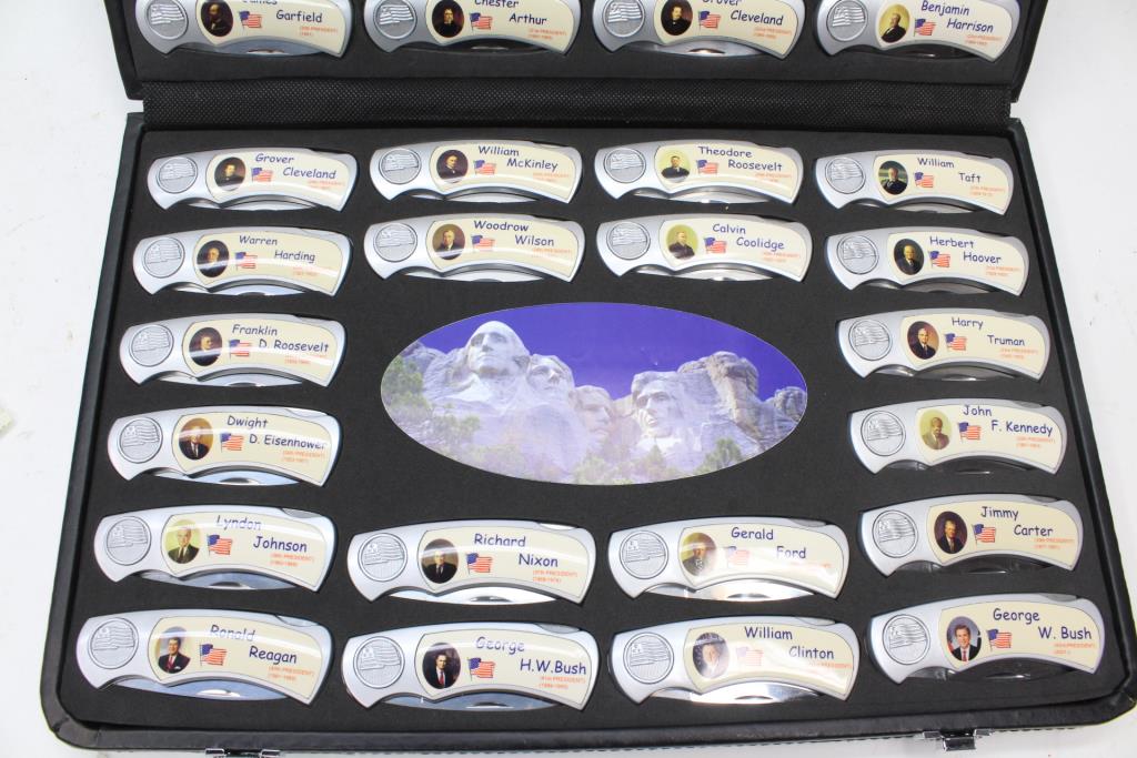 Presidential Knife Collector's Set 1789-2001, 43 Pieces | Property Room