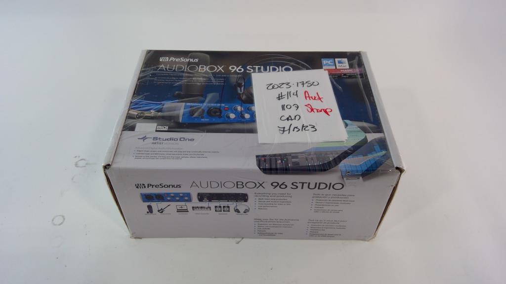Presonus Audiobox 96 Studio Complete Hardware Soft Ware Recording Kit ...