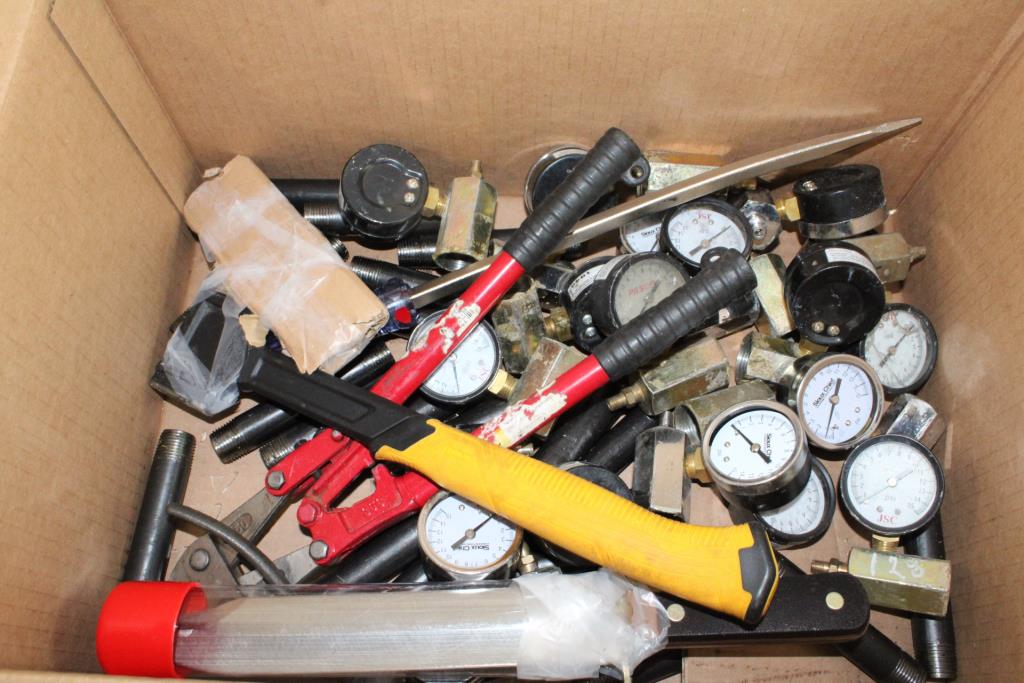 Pressure Gauges & More Tools, 10+ Pieces | Property Room