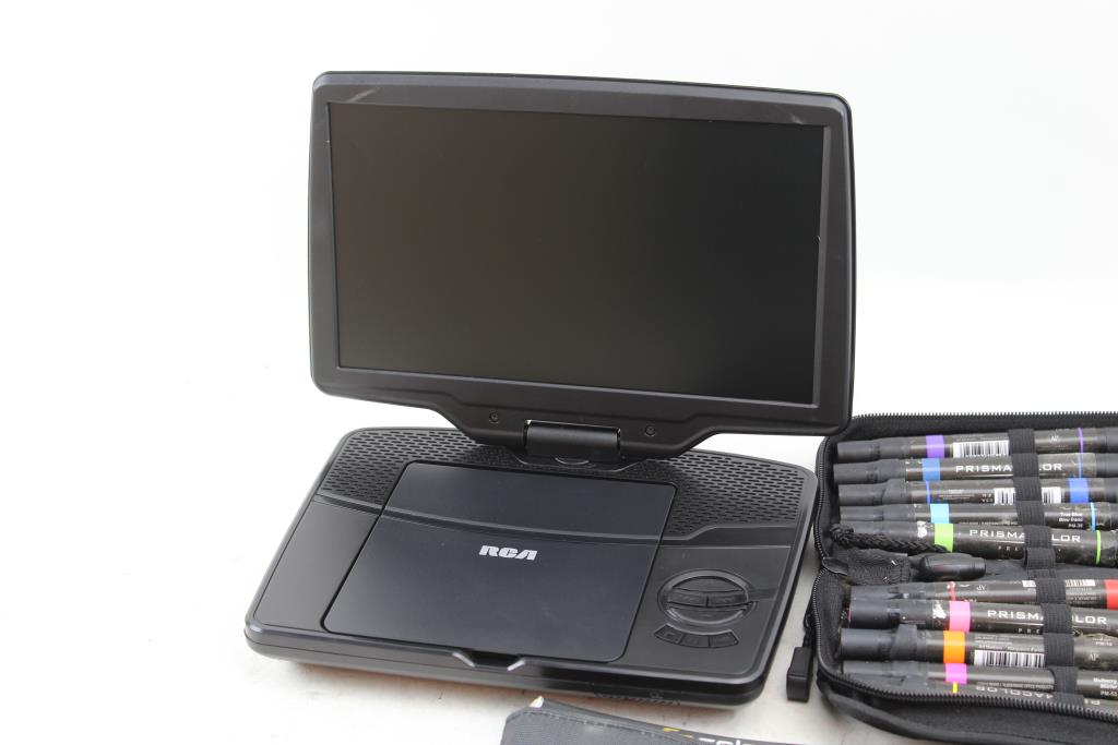 Prismacolor Markers, Rca Dvd Player, Tablet Cases: 4 Items | Property Room