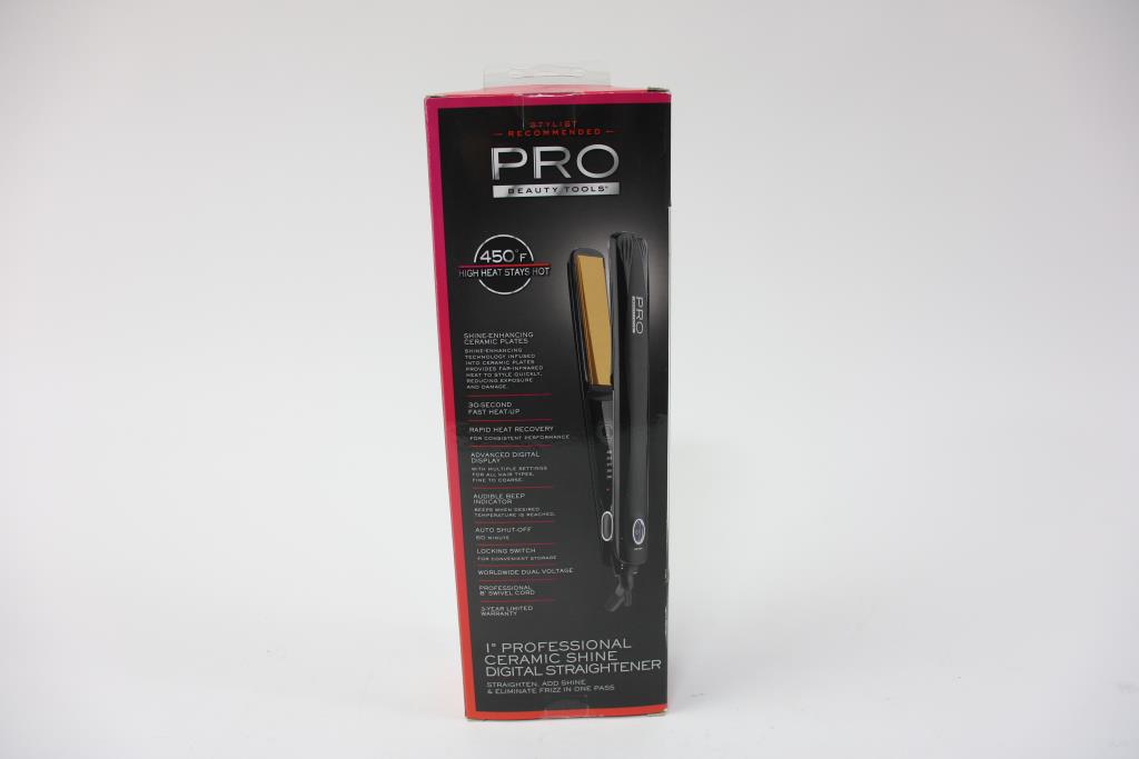 Pro Beauty 1" Professional Ceramic Digital Straightener | Property Room