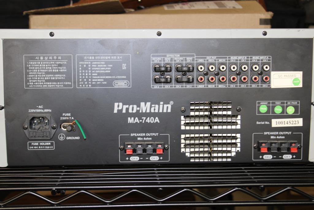 Pro Main MA-740A Amplifier | Property Room