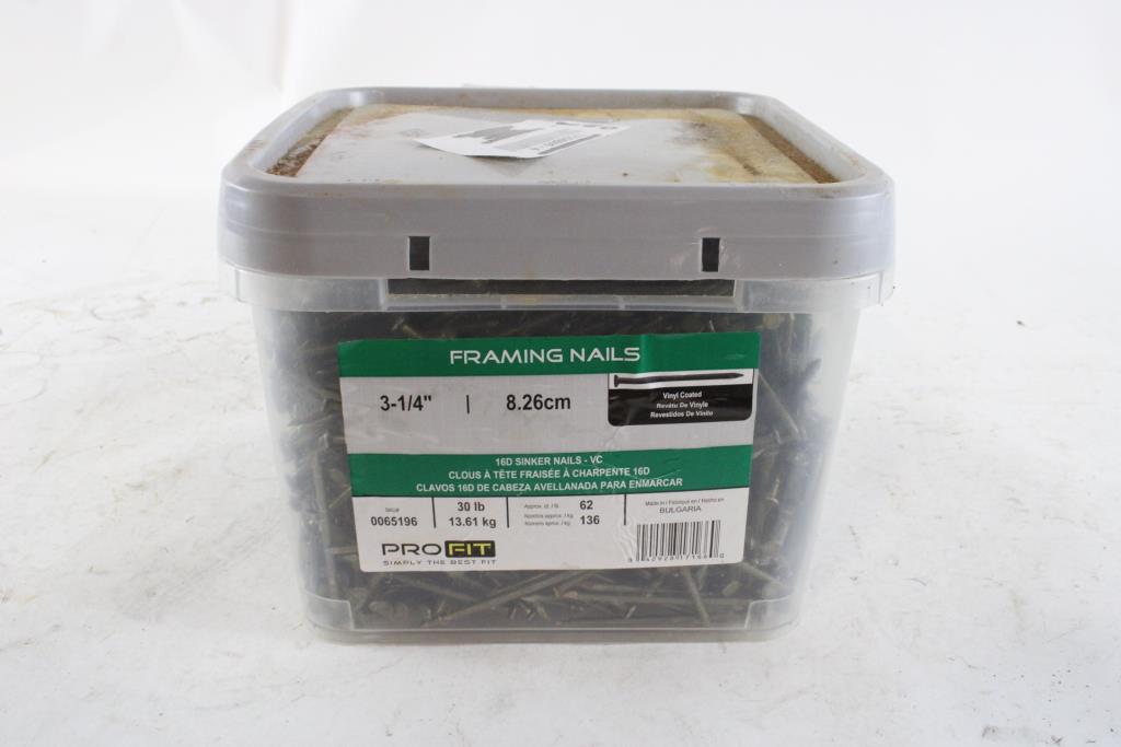 Profit Framing Nails 136 Pieces | Property Room