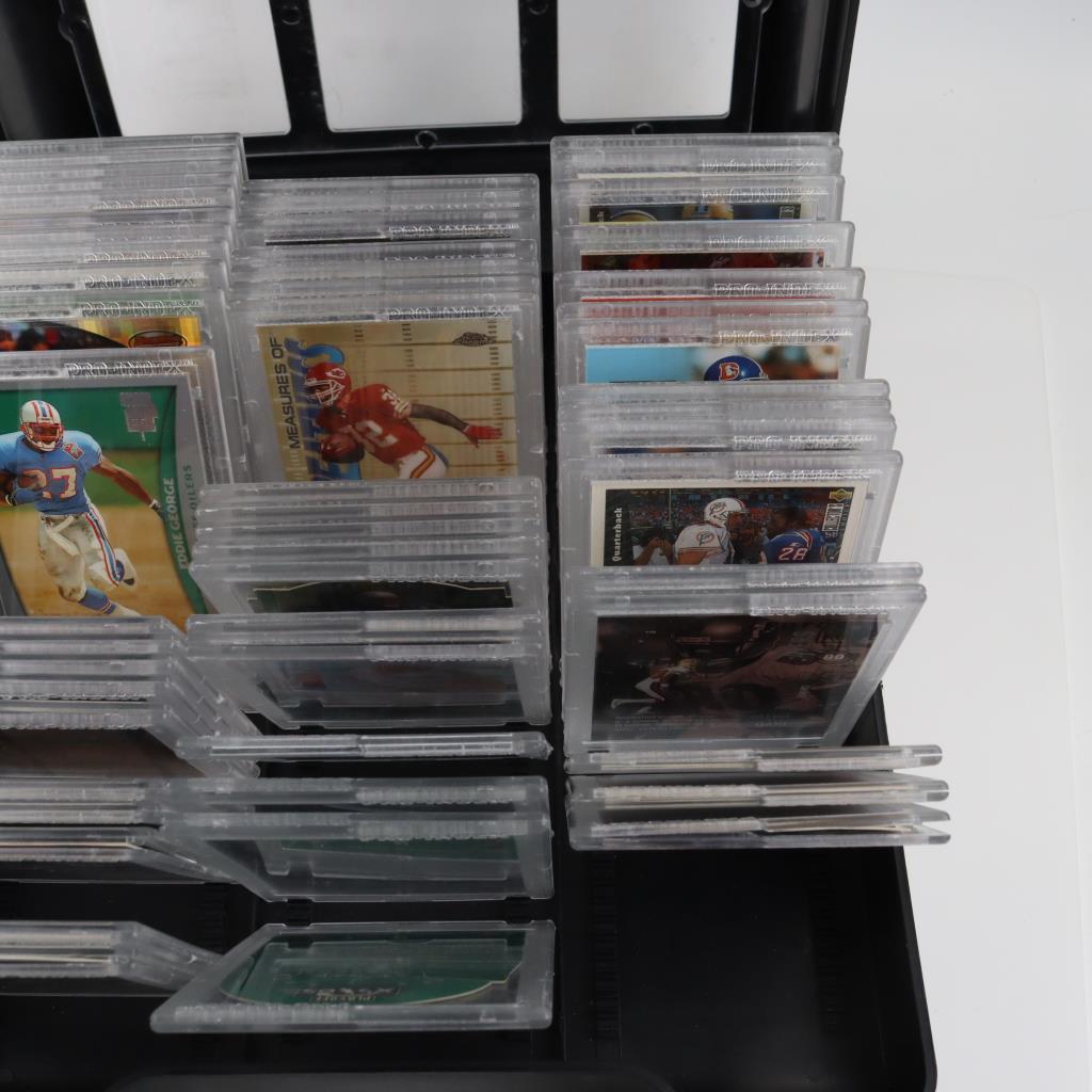 Pro-index Cards System Case With 50+ Football Trading Cards | Property Room