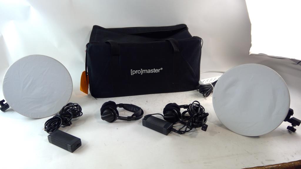 Promaster 8412 B270 LED 2 Light Studio Kit | Property Room