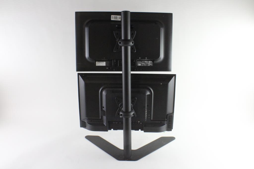 Proscan 23.6" LED TV And HP 21.5" LCD Computer Monitor On Stand ...