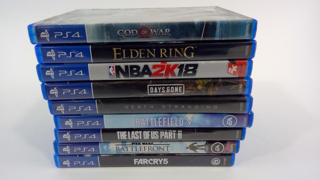 PS4 Games, 9 Pieces | Property Room