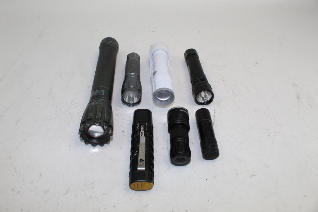 PT Power, Duracell, Quantum, & More Assorted Flashlights; 7 Pieces ...