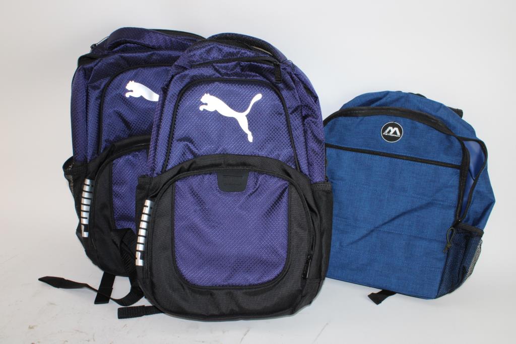 Puma And Metropack Backpacks, 3 Pieces | Property Room