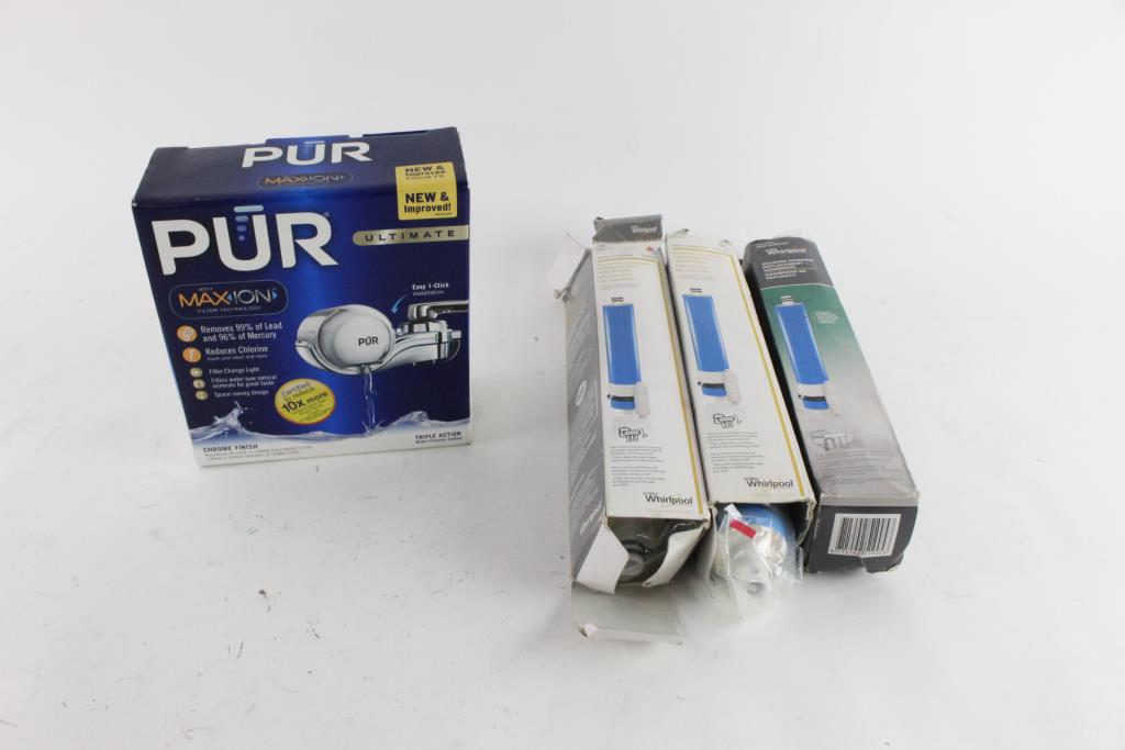 Pur Triple Action Facet Mount Filter System, And More, 4 Pieces ...