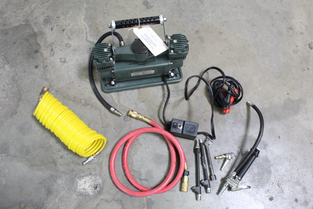 Q Industries Superflow Dual 12v Air Compressor, For Larger Tires ...