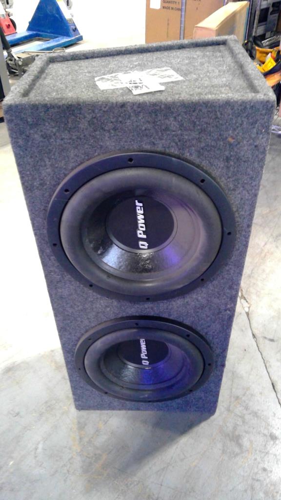 QPower Subwoofers With Box | Property Room