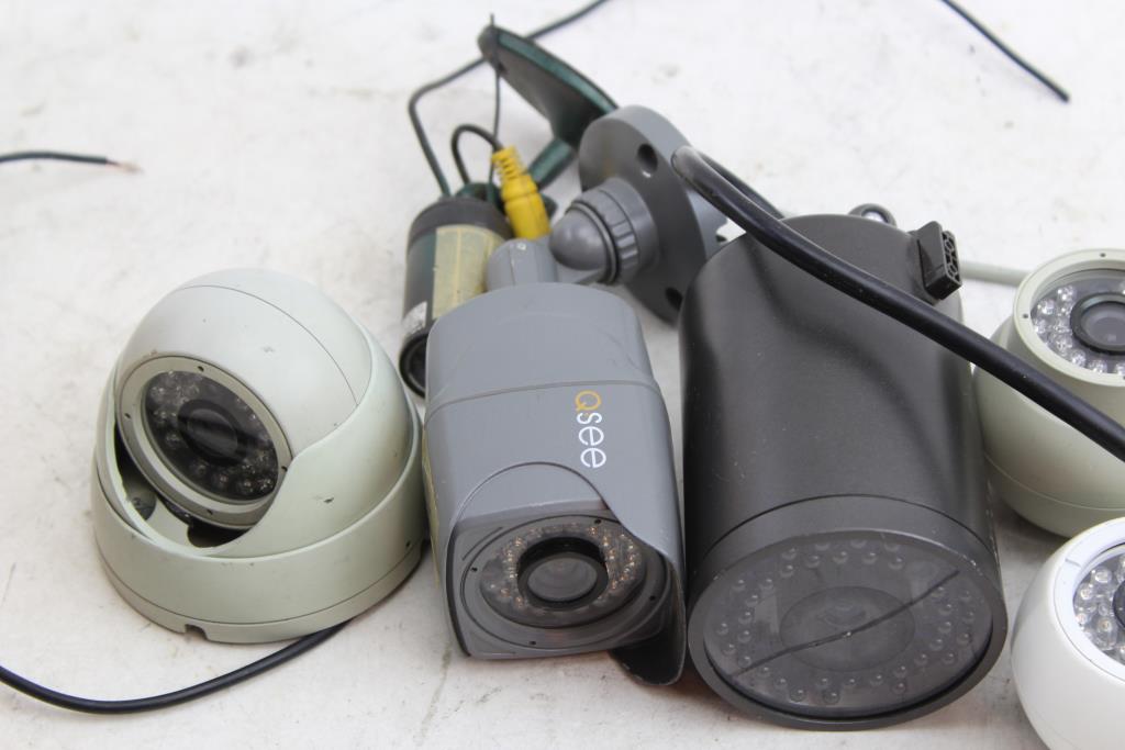 Q-See, SecurityMan, & More Security Cameras; 7 Pieces | Property Room