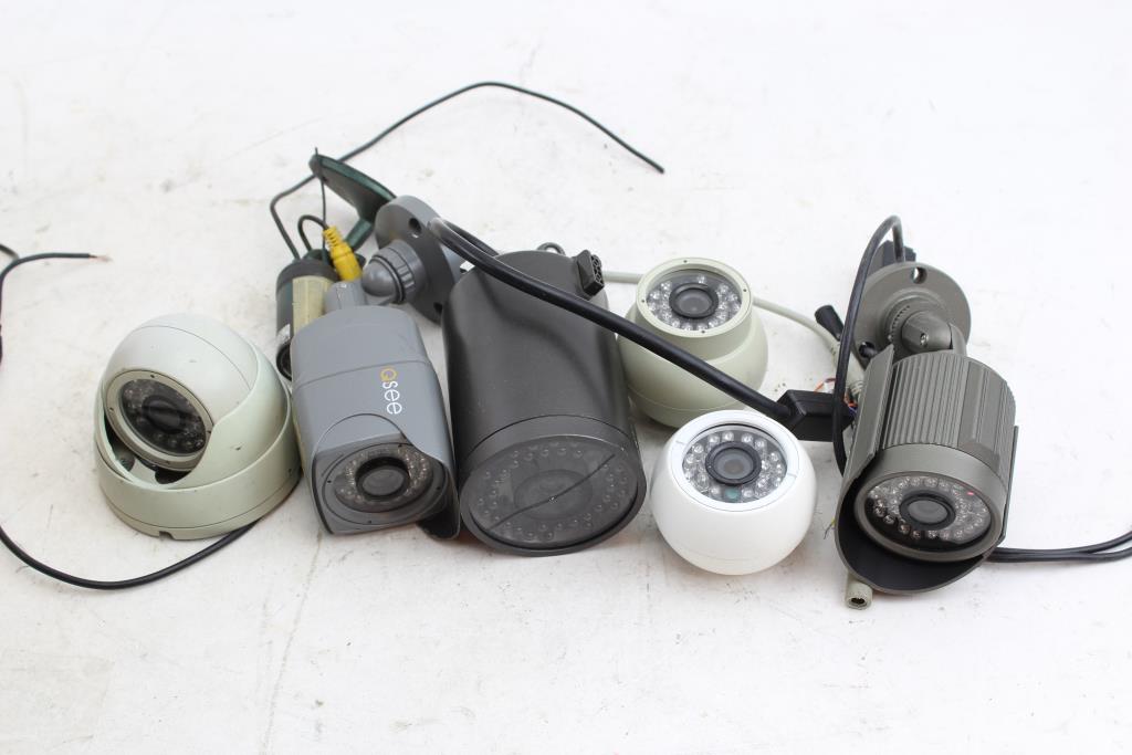 Q-See, SecurityMan, & More Security Cameras; 7 Pieces | Property Room