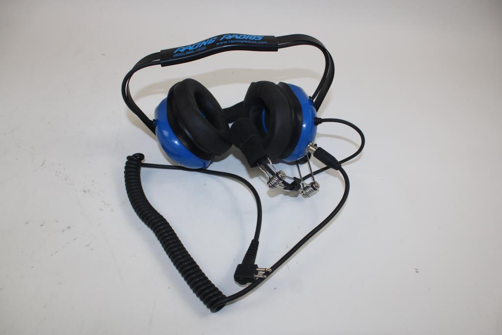 Racing Radios Behind The Head Two-Way Headset With Radio Attachment ...